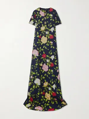 Oscar De La Renta Button Detailed Evening Dresses