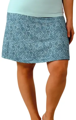 UV SKINZ Knee Length Travel Skort - Imprinted Shells