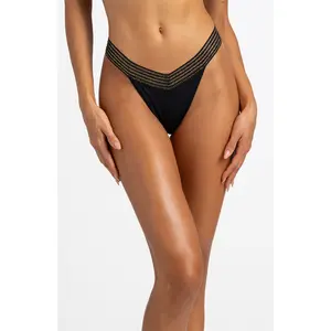 BEACH BUNNY Addie Skimpy Bikini Bottom - Black