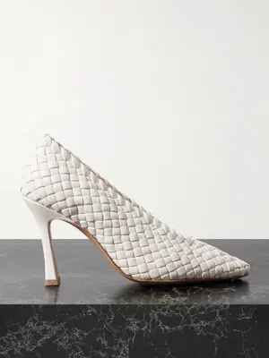 Bottega Veneta Sofia Intrecciato Leather Pumps