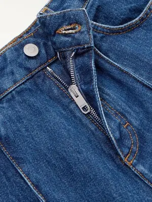 Bally Cropped Paneled High-rise Flared Jeans