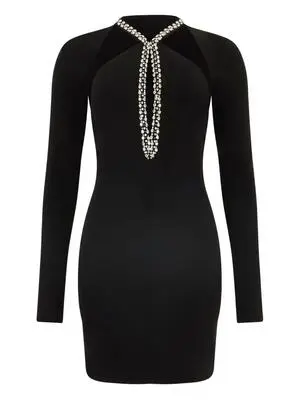 Roberto Cavalli Cut-out Mini Dress - Black