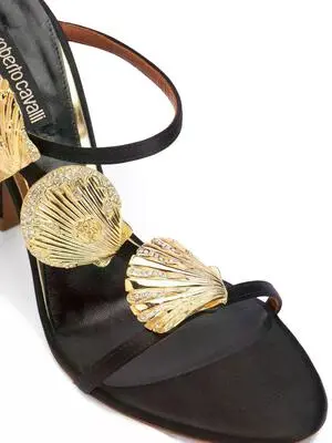 Roberto Cavalli Shell-appliqué Sandals