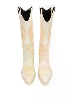 Roberto Cavalli Embroidered Western Boots