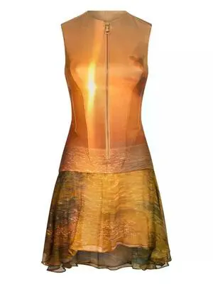 Roberto Cavalli Abstract-print Mini Dress