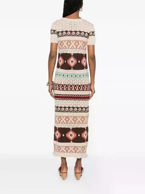 FORTELA Crochet Maxi Dress - Neutrals