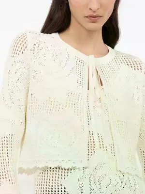 Roberto Cavalli Cropped Knitted Cardigan