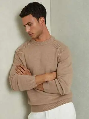 REISS Cloud Wool-blend Raglan-sleeve Jumper