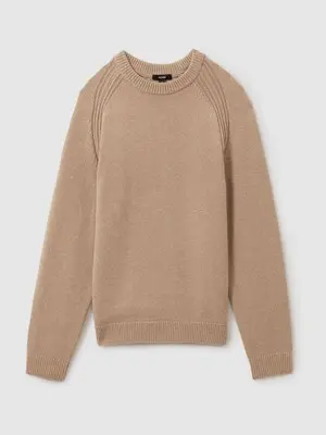REISS Cloud Wool-blend Raglan-sleeve Jumper