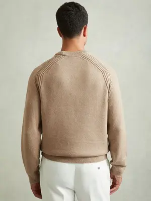 REISS Cloud Wool-blend Raglan-sleeve Jumper