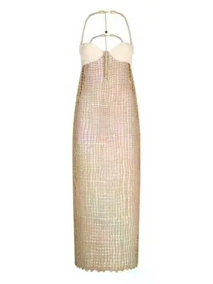 Roberto Cavalli Sheer Midi Dress