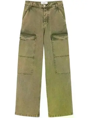 Ami Wide-leg Cargo Jeans - Neutrals