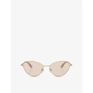 SWAROVSKI Sk7014 Cat-eye Sunglasses - Gold