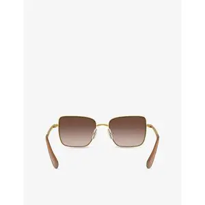 SWAROVSKI Sk7015 Square-frame Sunglasses - Gold