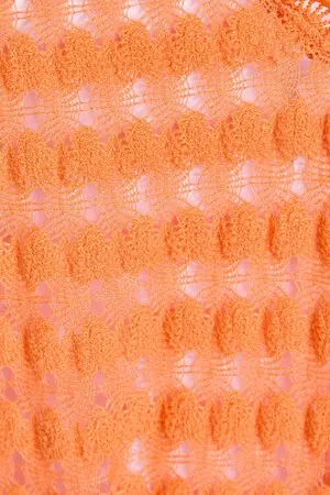 Melissa Odabash Anna Crocheted Midi Dress - Orange