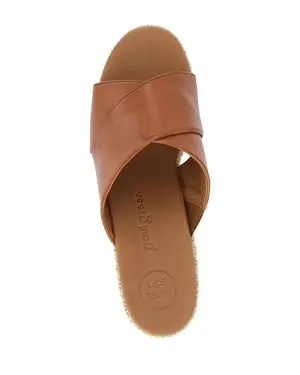 Paul Green Ashley Wedge Sandals - Cognac Leather