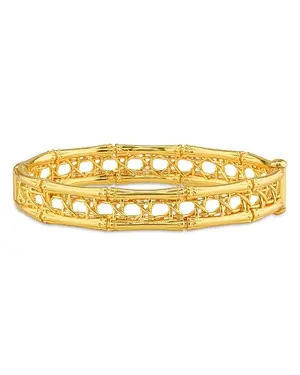 CAPUCINE DE WULF Veranda Caning Bangle Bracelet In 18k Plated - Gold