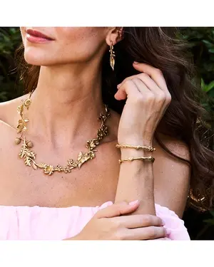 CAPUCINE DE WULF Meadow Ladybug Petite Cuff - Gold