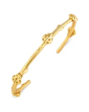 CAPUCINE DE WULF Meadow Ladybug Petite Cuff - Gold