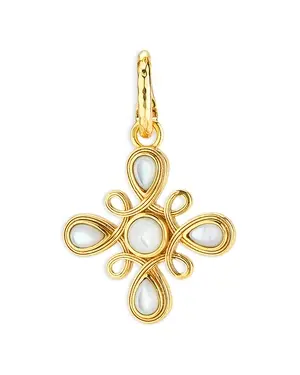 CAPUCINE DE WULF Monique Mother Of Pearl Pendant - Gold