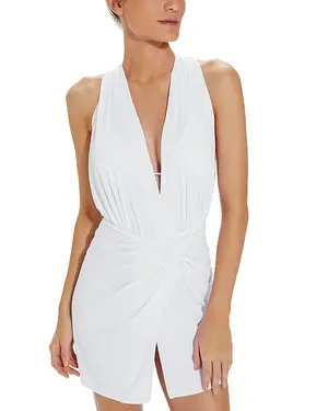 VIX PAULA HERMANNY Karina Mini Dress Swim Cover-up - White