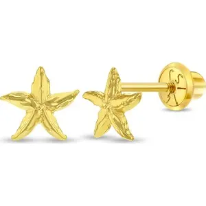 IN SEASON JEWELRY 14k Yellow Starfish Stud Earrings - Gold