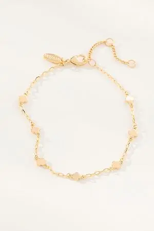 Anthropologie Clover Chain Wrap Bracelet Gold