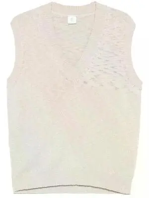 Eleventy Fisherman's Knit Vest - Neutrals