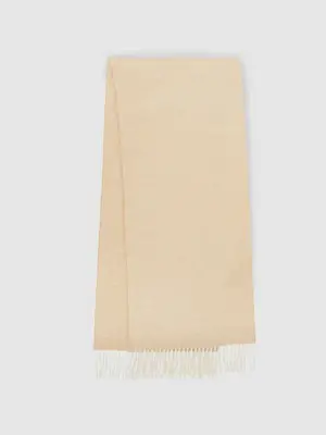 REISS Higgins Wool-blend Herringbone Scarf