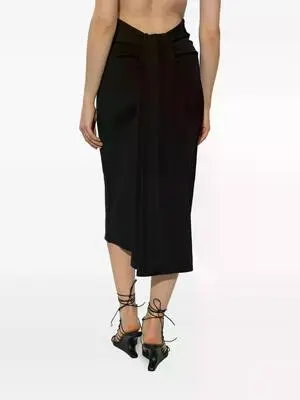 Jacquemus Draped Midi Skirt