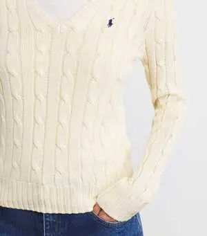 Polo Ralph Lauren Pima Cotton Kimberly Sweater - Ivory