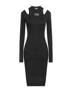 Versace Midi Bodycon Dress - Black