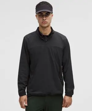 Lululemon Windproof Golf Quarter-zip Pullover Jacket - Black