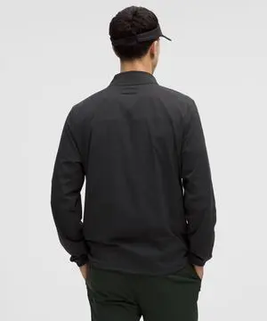 Lululemon Windproof Golf Quarter-zip Pullover Jacket - Black