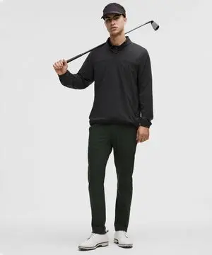 Lululemon Windproof Golf Quarter-zip Pullover Jacket - Black