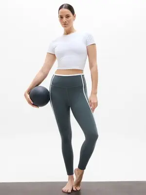 Athleta Elation Ultra High Rise 7/8 Legging Eden/bright White