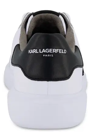 Karl Lagerfeld Paris Karl Lagerfeld Patch Leather Sneakers - White
