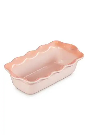 LE CREUSET Heritage Stoneware 9-inch Fluted Loaf Pan - Peche