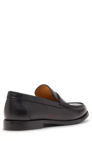 Steve Madden Colver Leather Loafer - Black Embossed