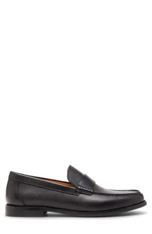 Steve Madden Colver Leather Loafer - Black Embossed