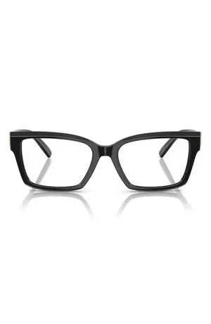 Tiffany & Co. 52mm Square Optical Glasses Black/demo Lens