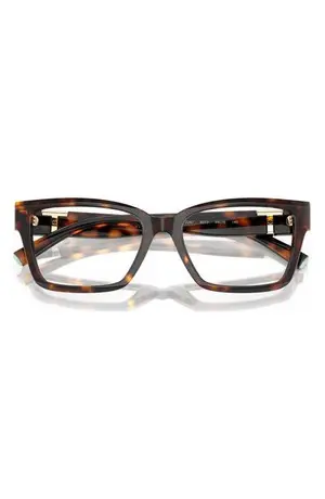 Tiffany & Co. 52mm Square Optical Glasses - Havana /demo Lens