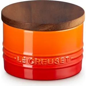 LE CREUSET Signature Stoneware 7-ounce Storage Canister - Flame