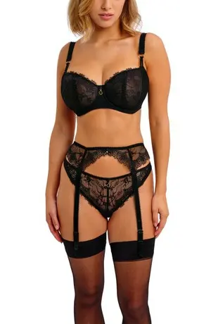 Freya Fascinate Garter Belt - Black