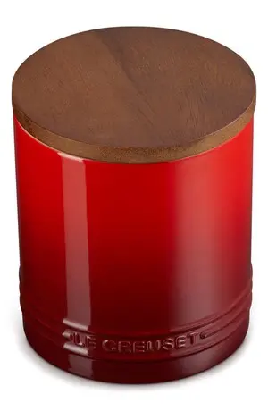 LE CREUSET Signature Stoneware 1.2-quart Storage Canister Cerise