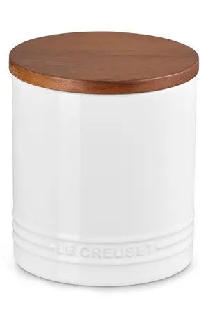 LE CREUSET Signature Stoneware 1.2-quart Storage Canister - White