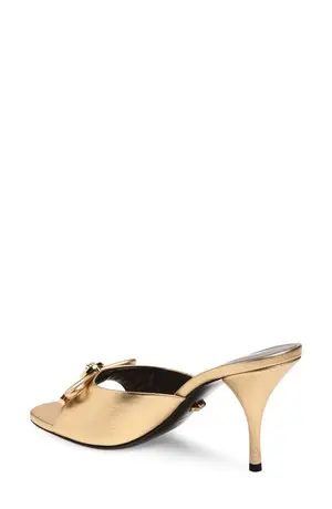 Versace Opera Bow Slide Sandal - Goldersace Gold