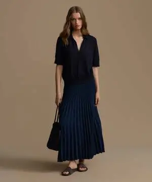 Jenni Kayne Pleated Skirt - Navy