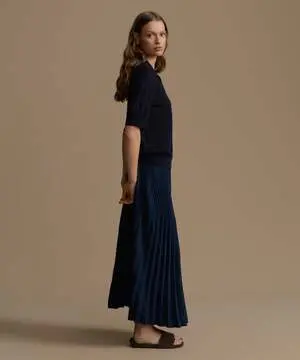 Jenni Kayne Pleated Skirt - Navy