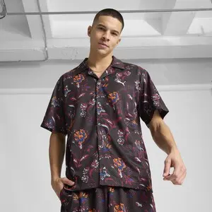 PUMA Floral Graphic Sport Shirt - Black